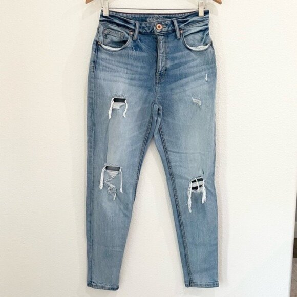 Maurices | Jeans | Edgely High Rise Mom Jeans 9s Casual Distressed ...